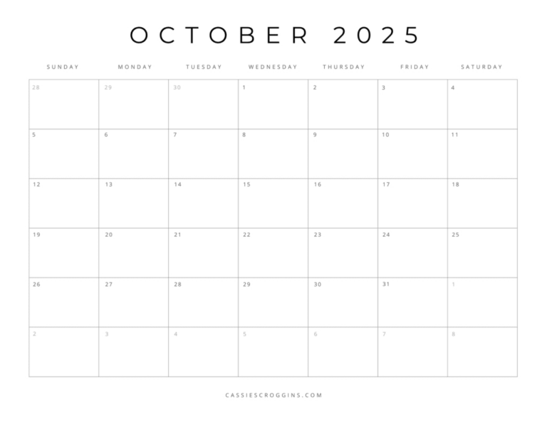 August September October 2025 Calendar Printable | Printable Calendars