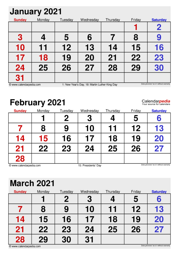 February and March Calendar | Printable Calendars