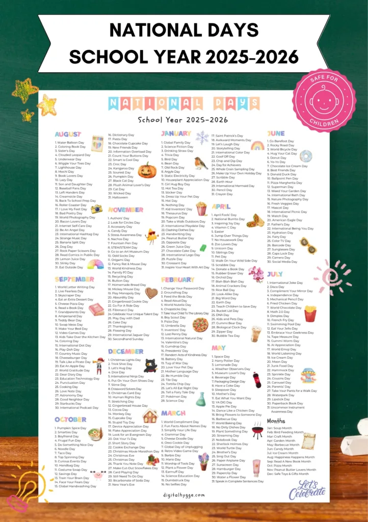 National Days October 2025 | Printable Calendars