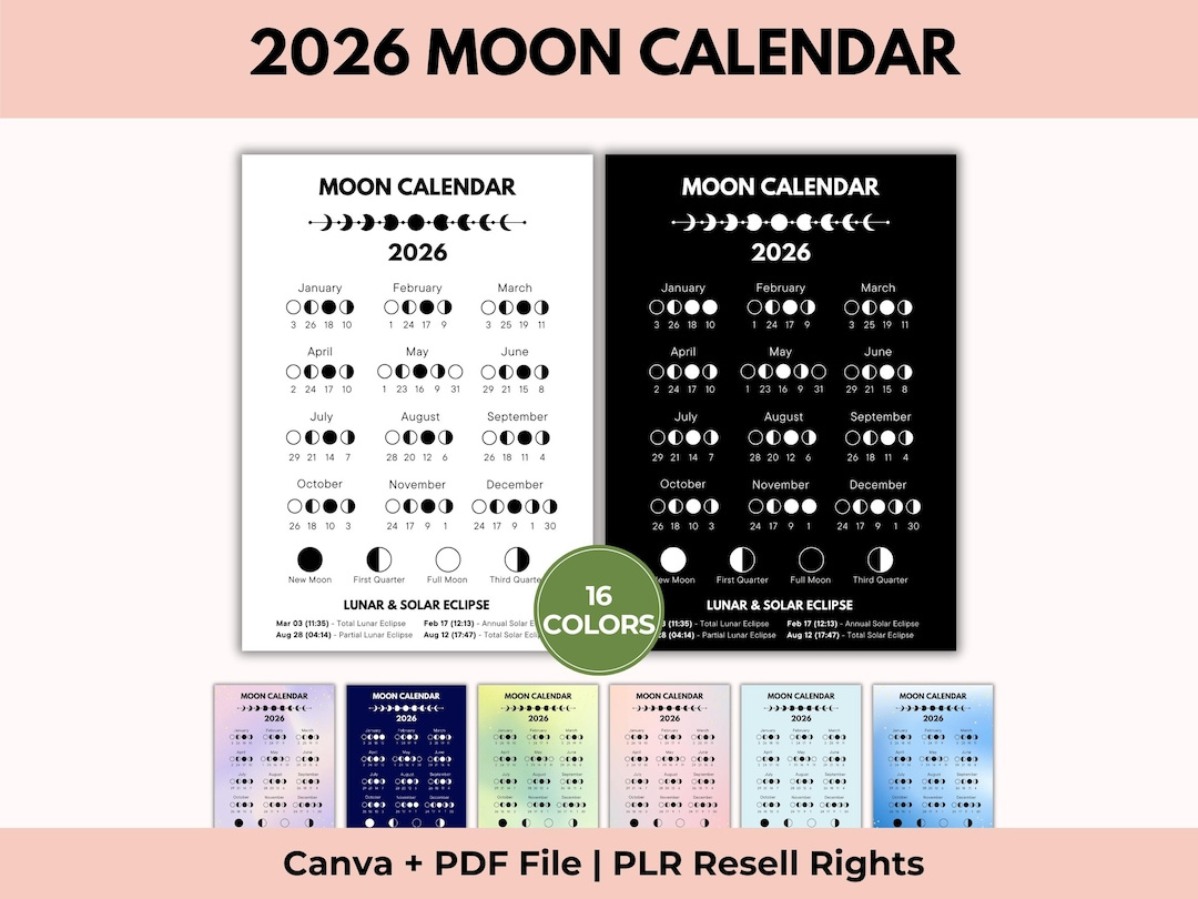 Full Moon Calendar 2026 India | Printable Calendars