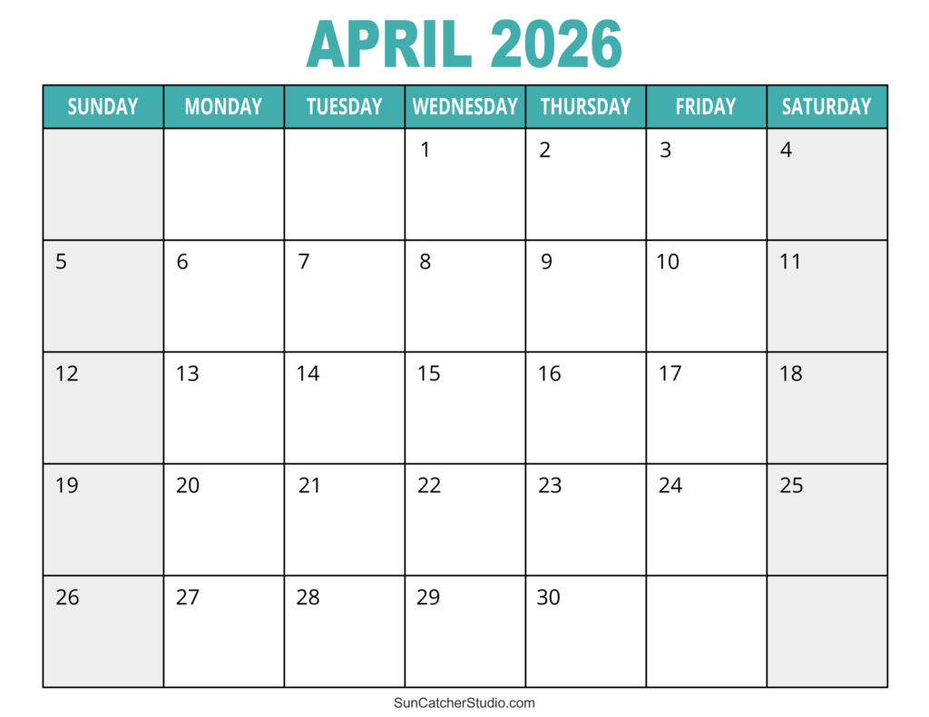 Large Printable Calendar 2026 | Printable Calendars