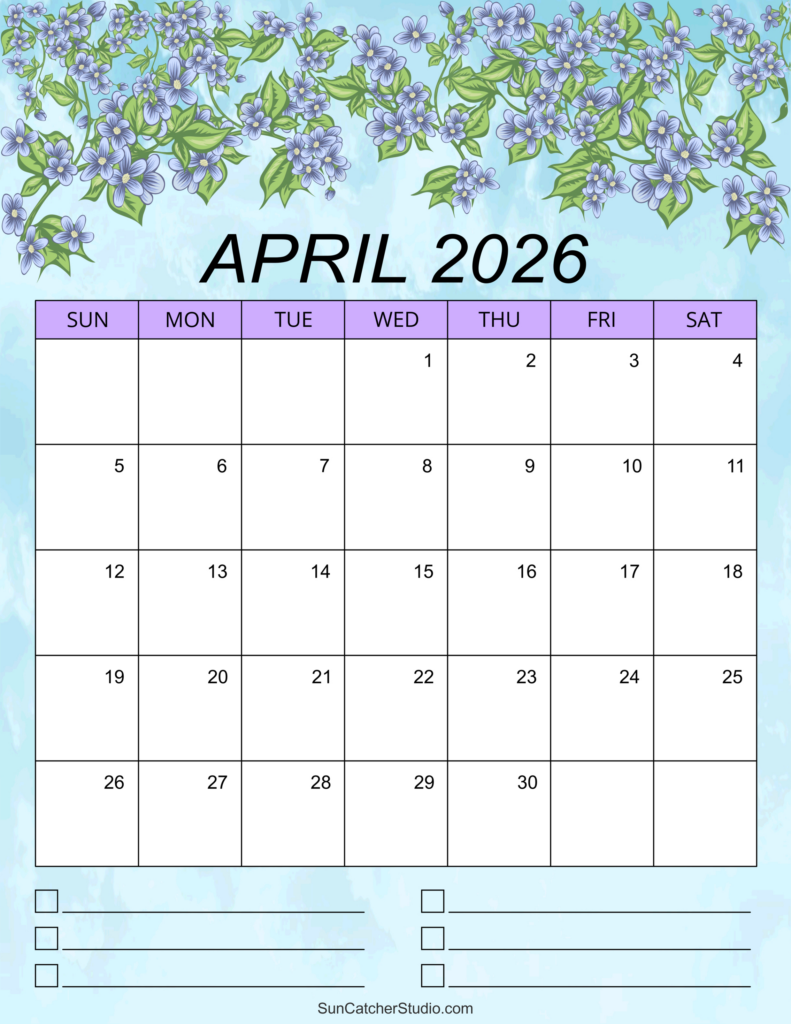 March April 2026 Printable Calendar | Printable Calendars