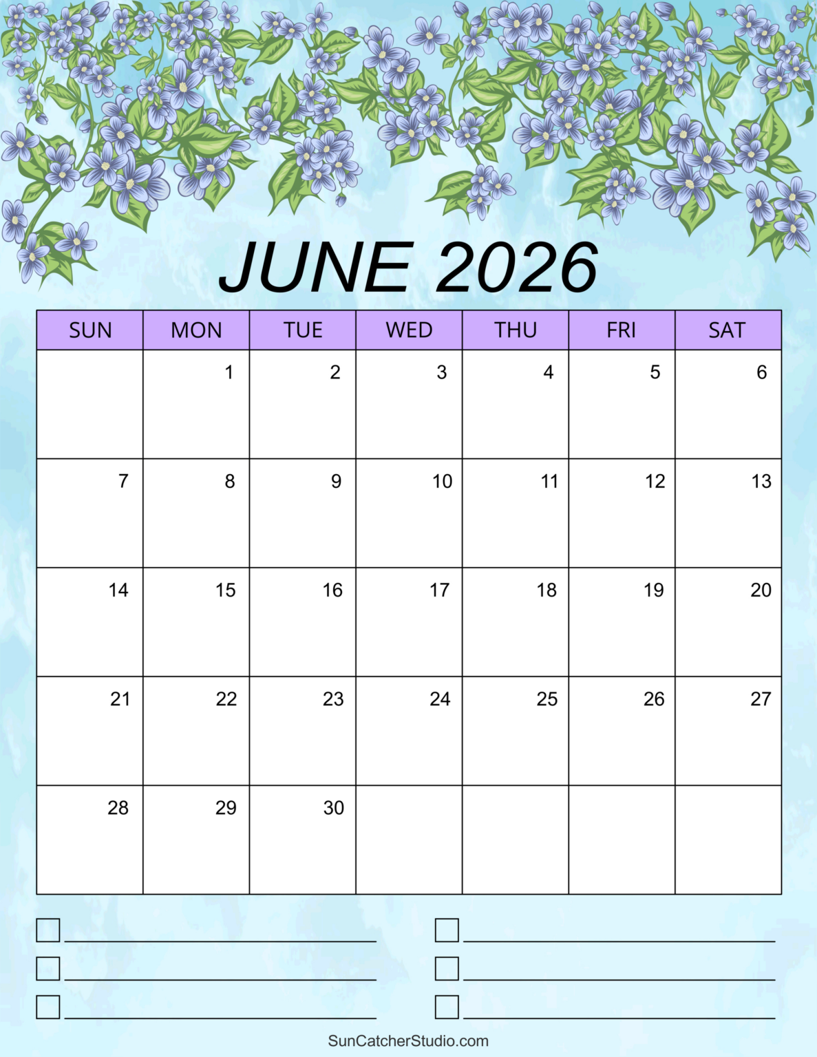 March Through June 2026 Calendar | Printable Calendars